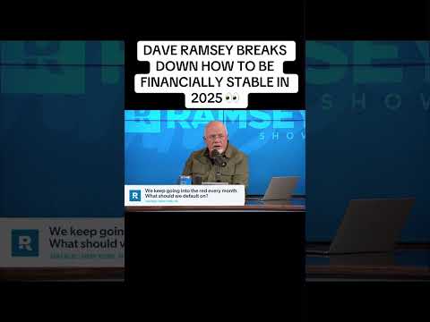 DAVE RAMSEY GIVES STEP BY STEP FINANCIAL ADVICE TO BE FINANCIALLY STABLE IN 2025 #news #education