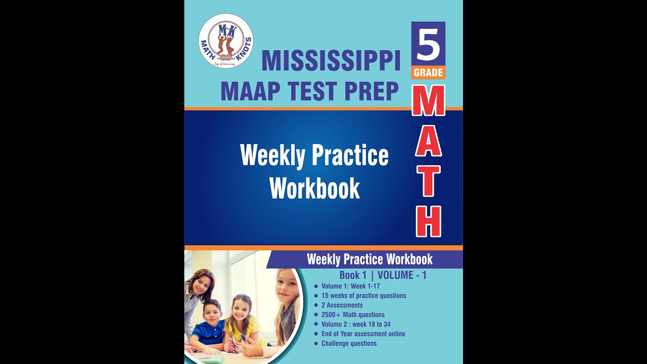Mississippi MAAP 5th Grade Math Test Prep | Volume 1 Workbook | 2500+ Practice Questions