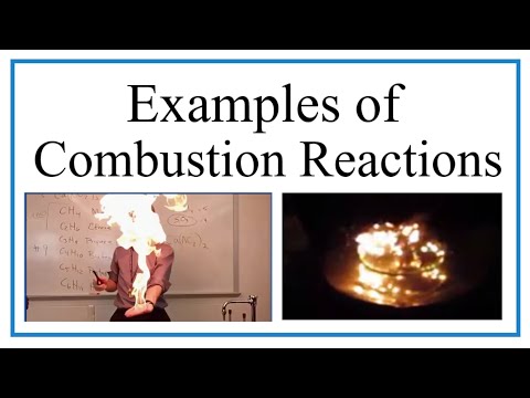 Examples of Combustion Reactions