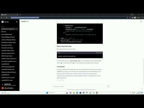 pip install packages from yaml file