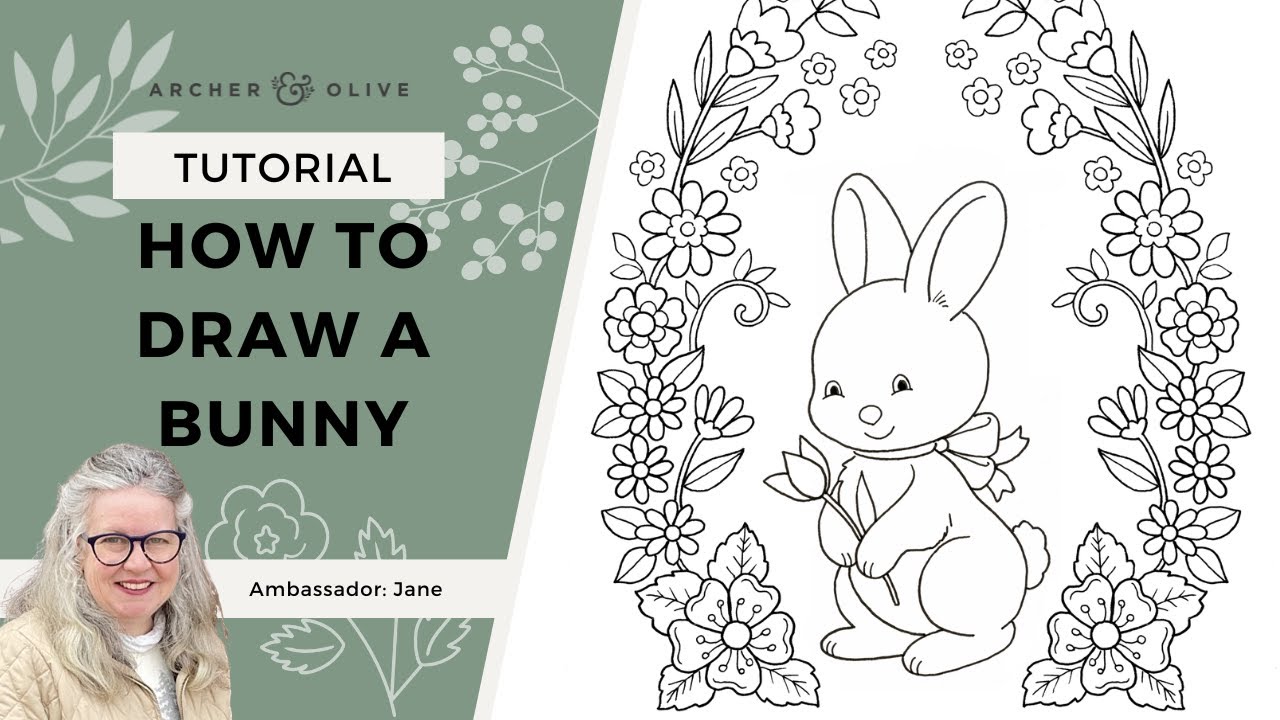 How To Draw An Easter Bunny - Easy Step by Step Tutorial
