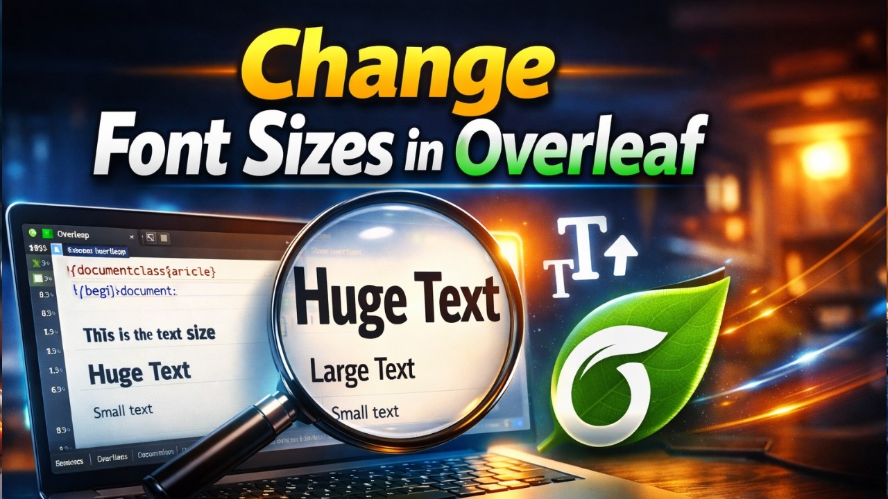 How to Change Font Sizes in Overleaf | Quick Guide to Adjusting Font Size in LaTeX Editor