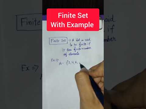 Finite Set definition with Examples #basic #maths #mathematics #finiteset #shorts