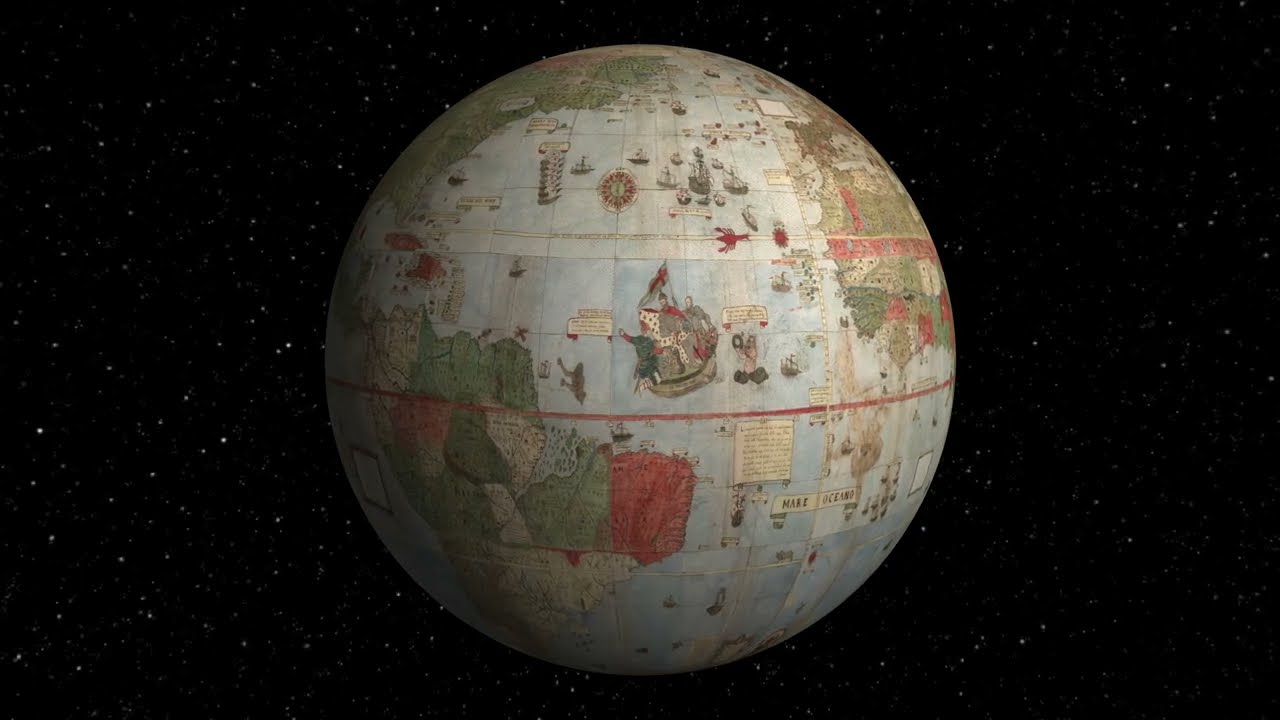 1587 Giant Polar World Map in 4K | Urbano Monte’s 60-Sheet Masterpiece