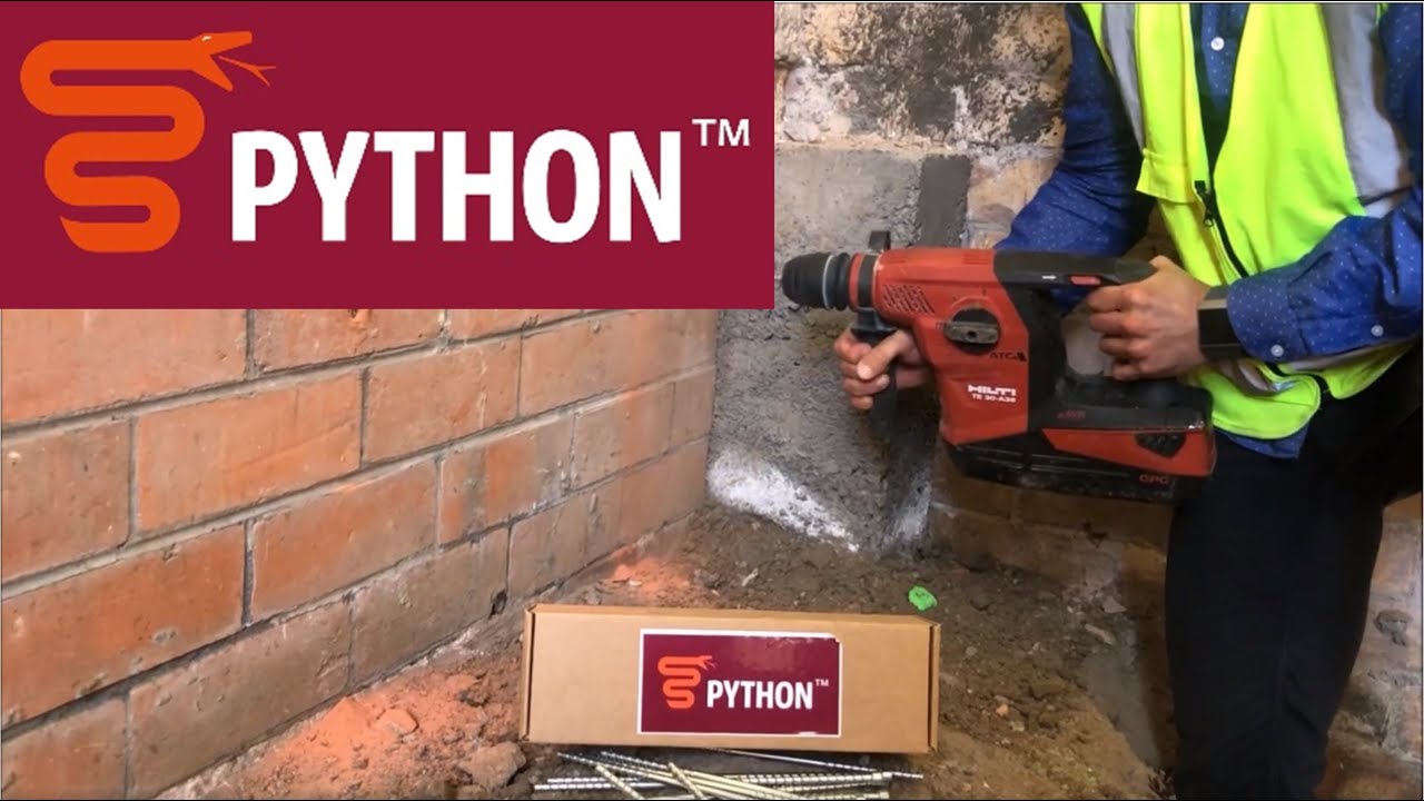 Brick Cavity wall PYTHON C SCREWS - Installation