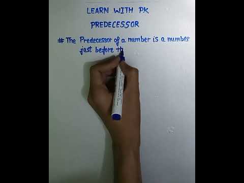 Predecessor #maths #predecessor #successor Successor and Predecessor