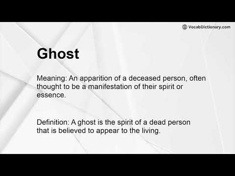 Ghost Meaning