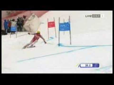 Hermann Maier Riesentorlauf WM Are 2007 Run 1