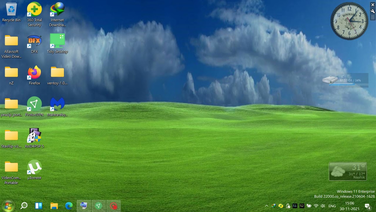 Windows 11 UI transformed to classic...!!!