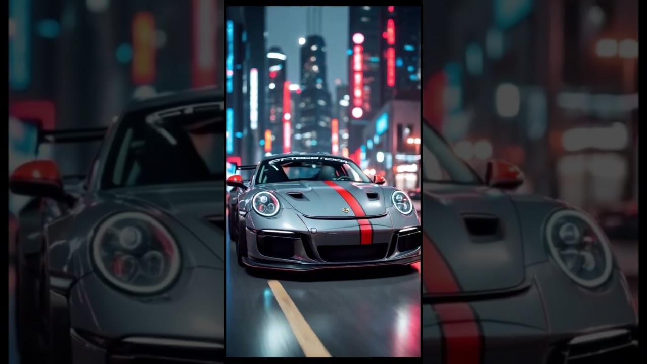 AI Generated Porsche!🤖🏎️| Epic Futuristic Generation #ai #aigenerated #cars #porsche #shorts