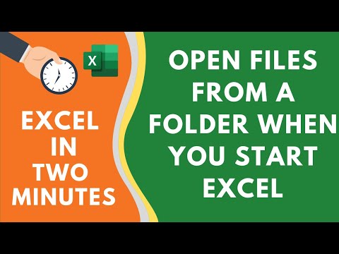 Automatically Open Specific Excel Files When you Start Excel