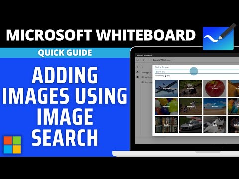 How To Add Images To MS Whiteboard Using The Built-In Search Engine