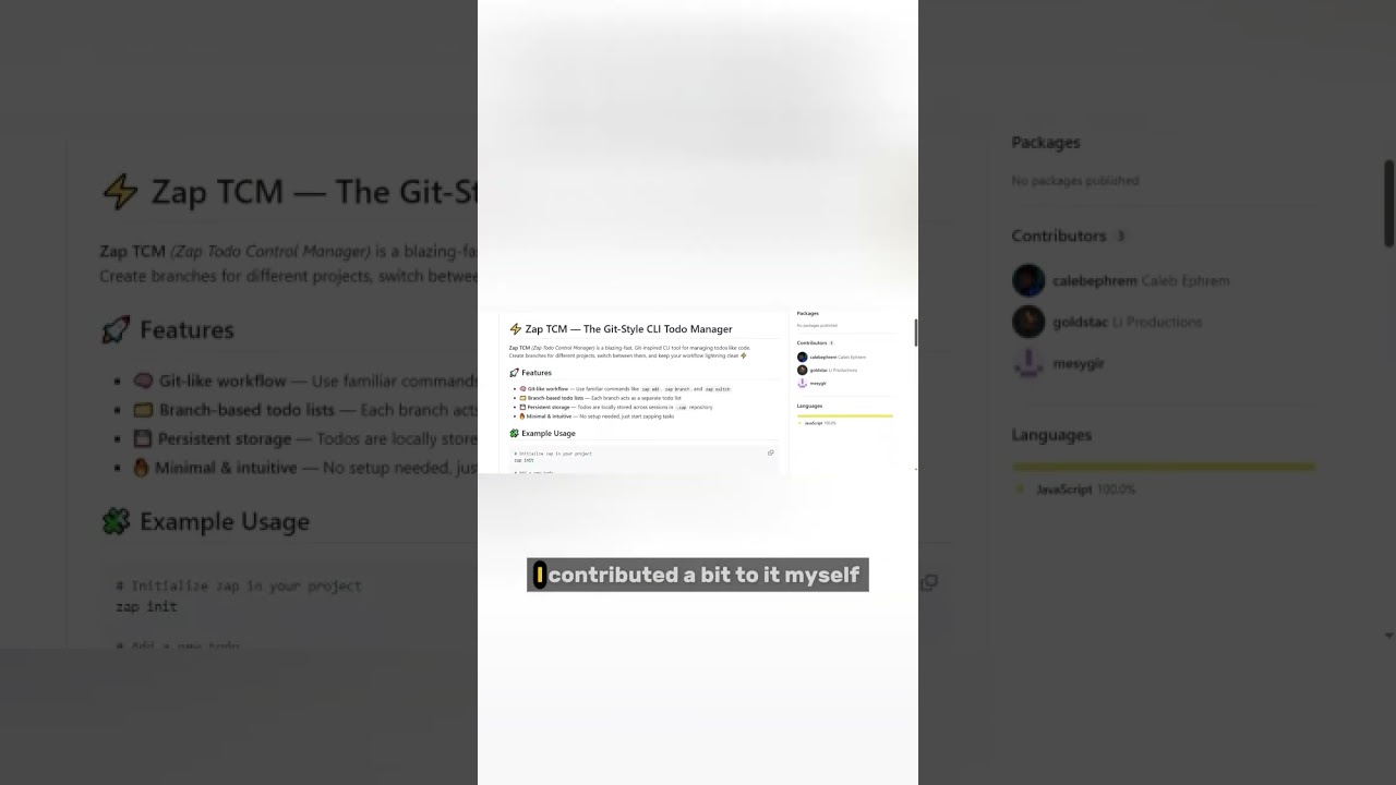 Zap – Git for Your Todos