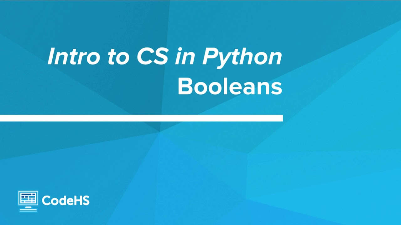 Python- Booleans