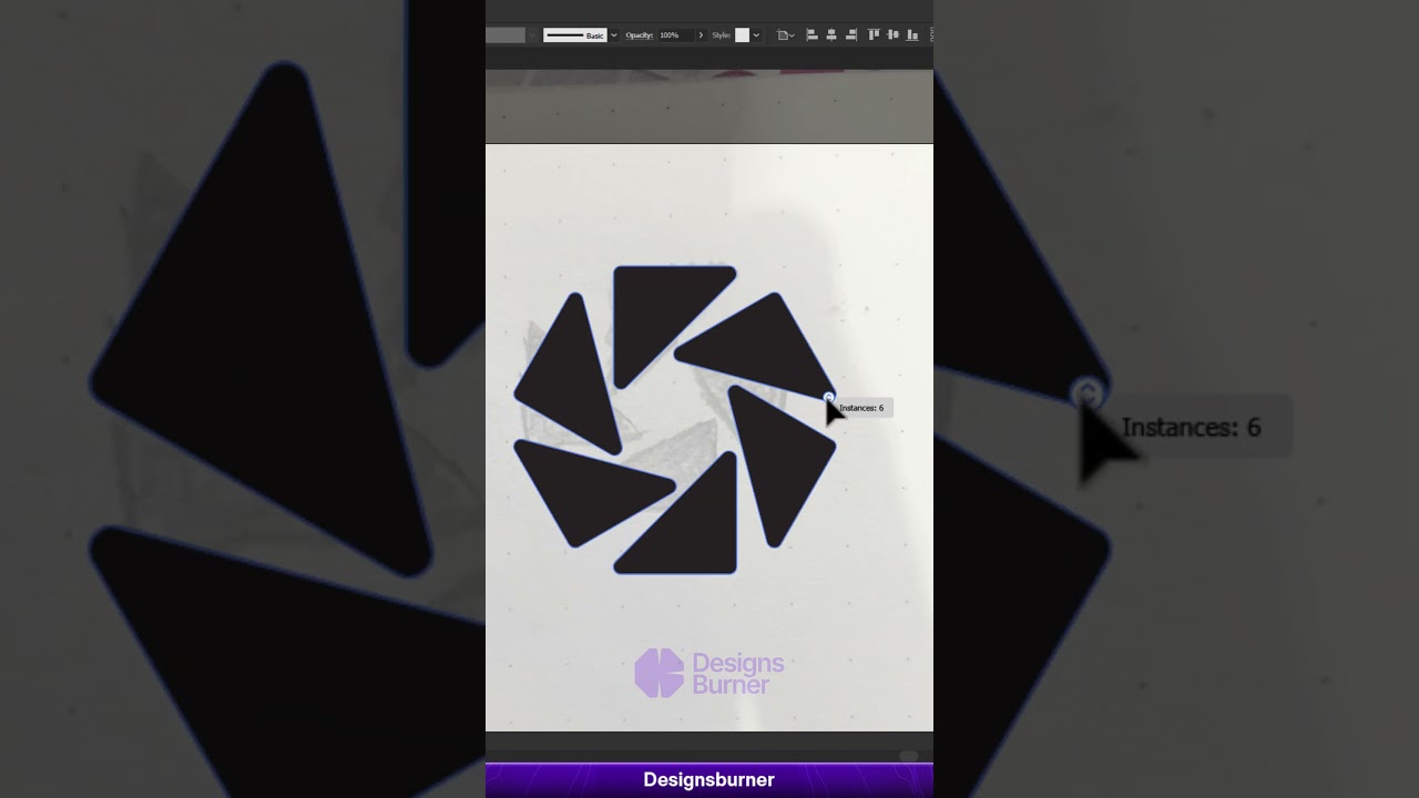 Professional Logo design process - Letter X + wings