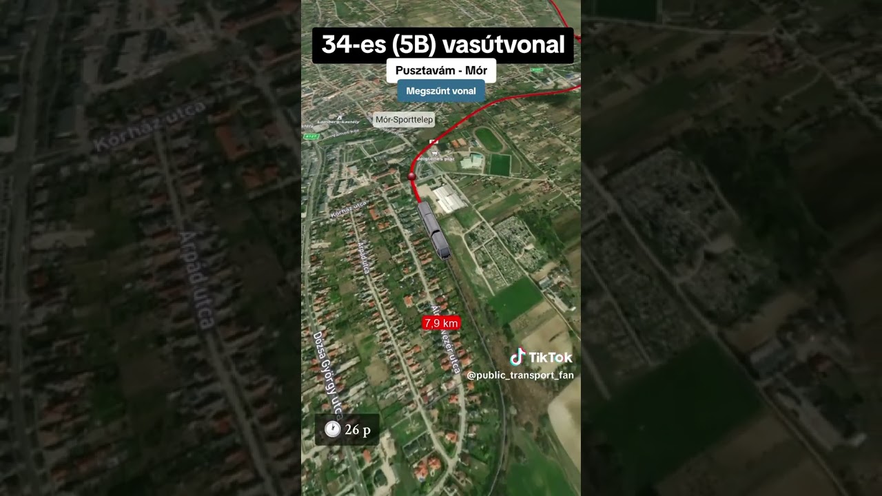 34-es (5B) vasútvonal: Pusztavám - Mór #mávstart #máv #travelboast #travel #vonat #retro