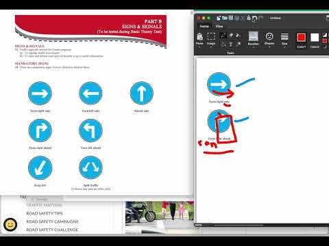 Basic Theory Test - Singapore - A Few Mandatory Signs