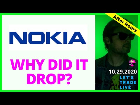 Why did Nokia stock go down today?