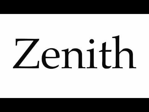 How to Pronounce Zenith