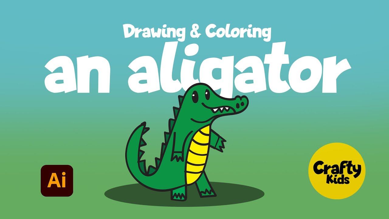 Watch Me Draw an Alligator in Illustrator