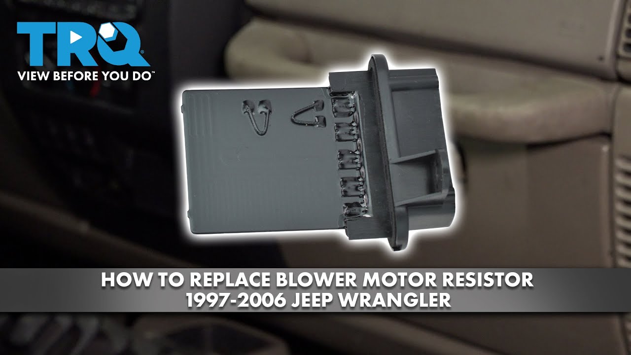 How to Replace Blower Motor Resistor 1997-2006 Jeep Wrangler