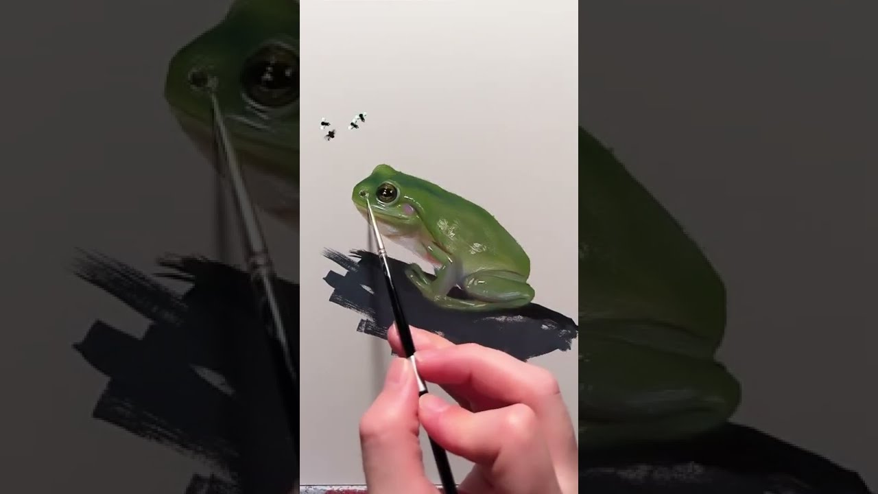 Painting a frog step by step🐸