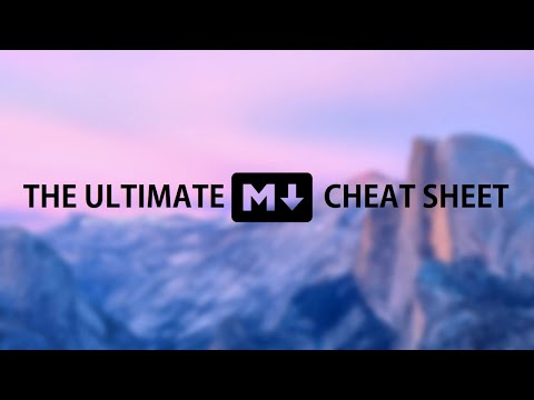 The Ultimate Markdown Cheat Sheet