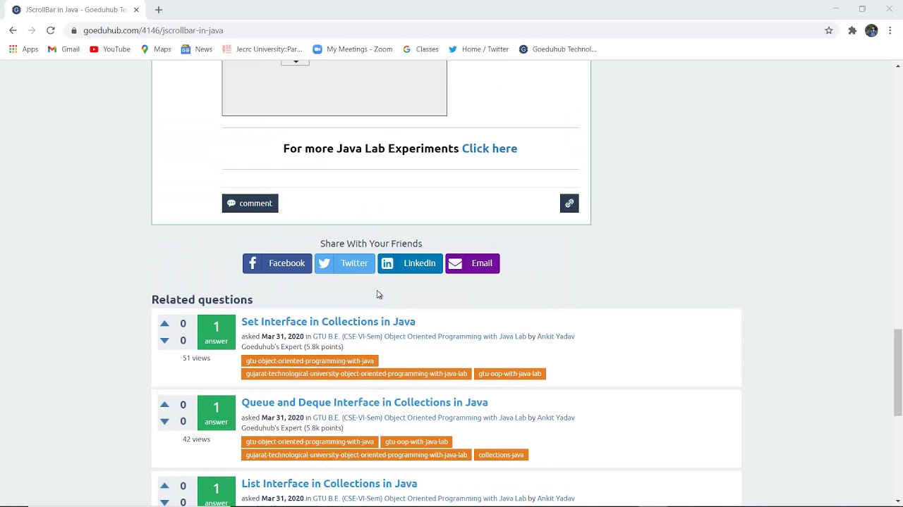 JScrollBar in Java | Creating Scrollbars Using JScrollBar Class | JScrollBar in Java Swing