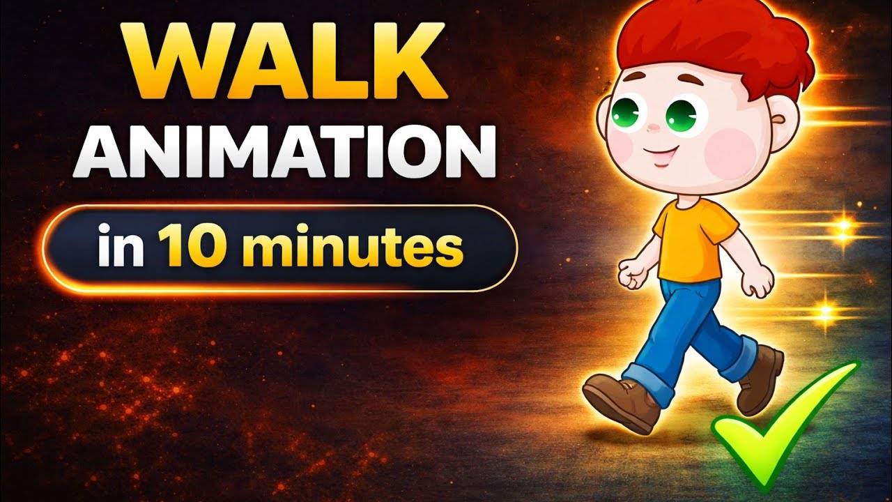 How to Create Walk Cycle in Spine | Beginner Tutorial (Step-by-Step) #animation #2danimation #anime