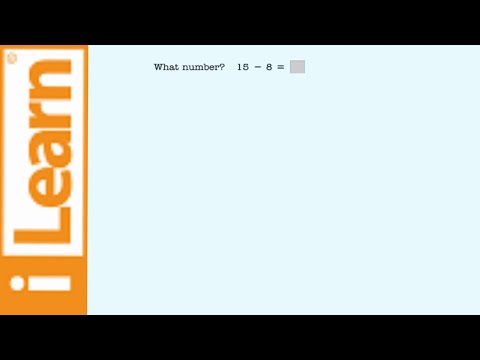 Make a ten strategy Subtraction Facts: Finding the difference in 8 and a number with symbols