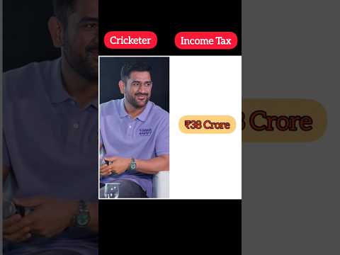 Cricketers with Highest Income Tax Paying #shorts #cricket #trending #msd #viralvideo ##foryou