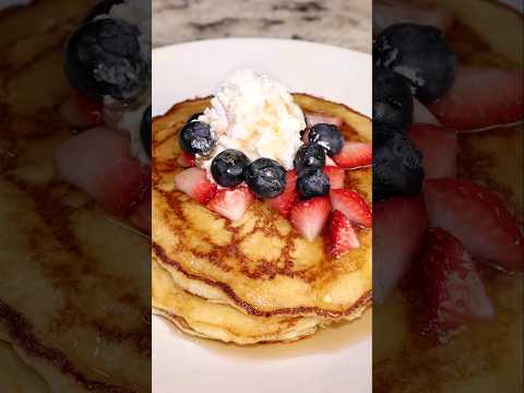Making Box Pancakes Recipe Taste Better than IHOP Quick and Easy Receta #shorts
