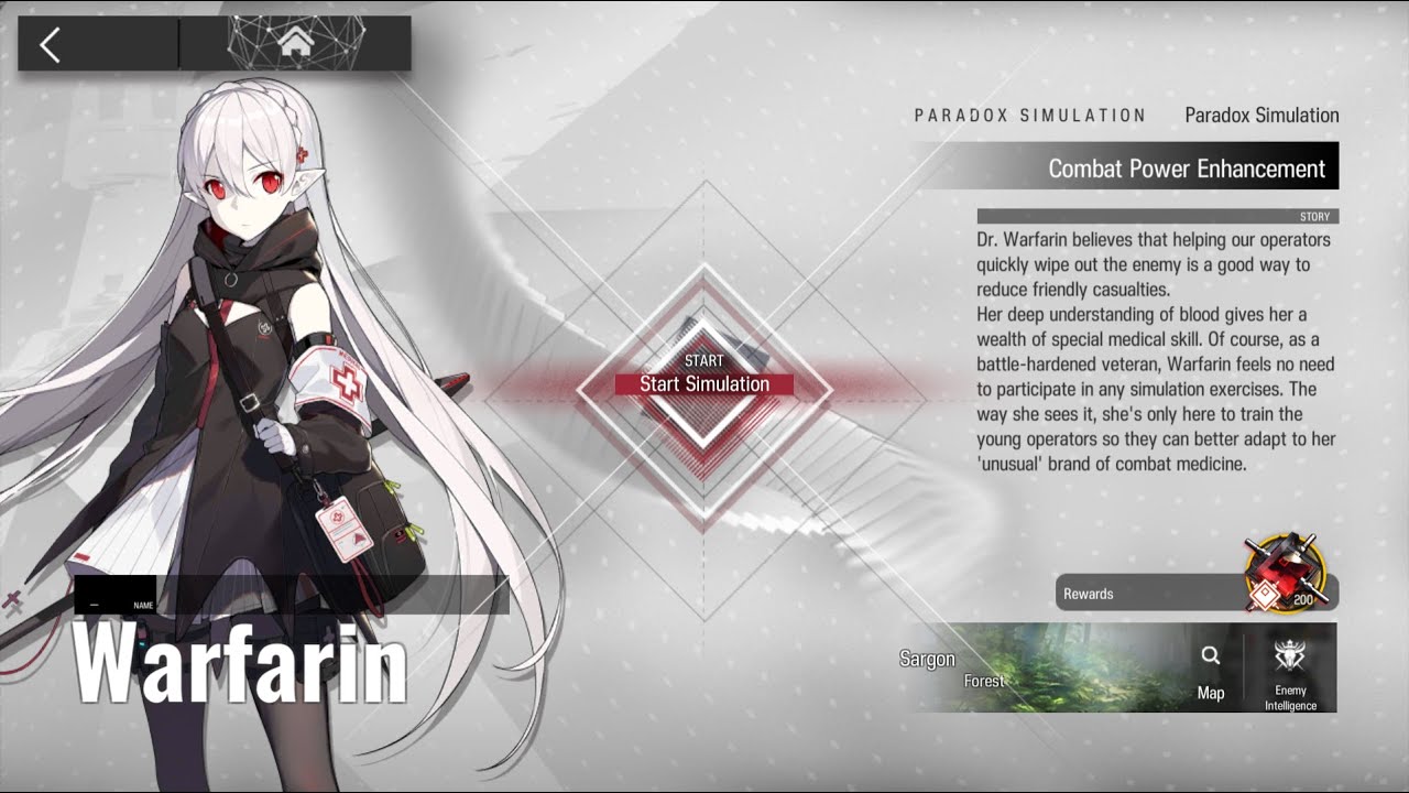 Arknights Paradox Simulation Warfarin Guide