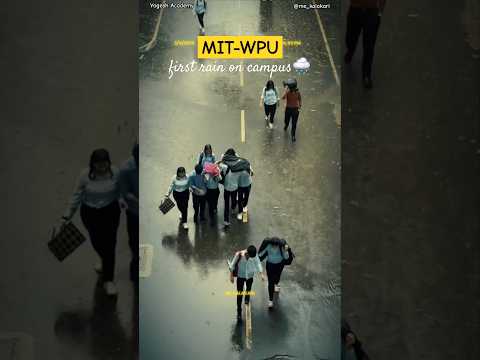 🌧First rain in MIT-WPU Pune | MIT-WPU Pune Placement Cutoff Campus Review | #mitwpu #mitpune