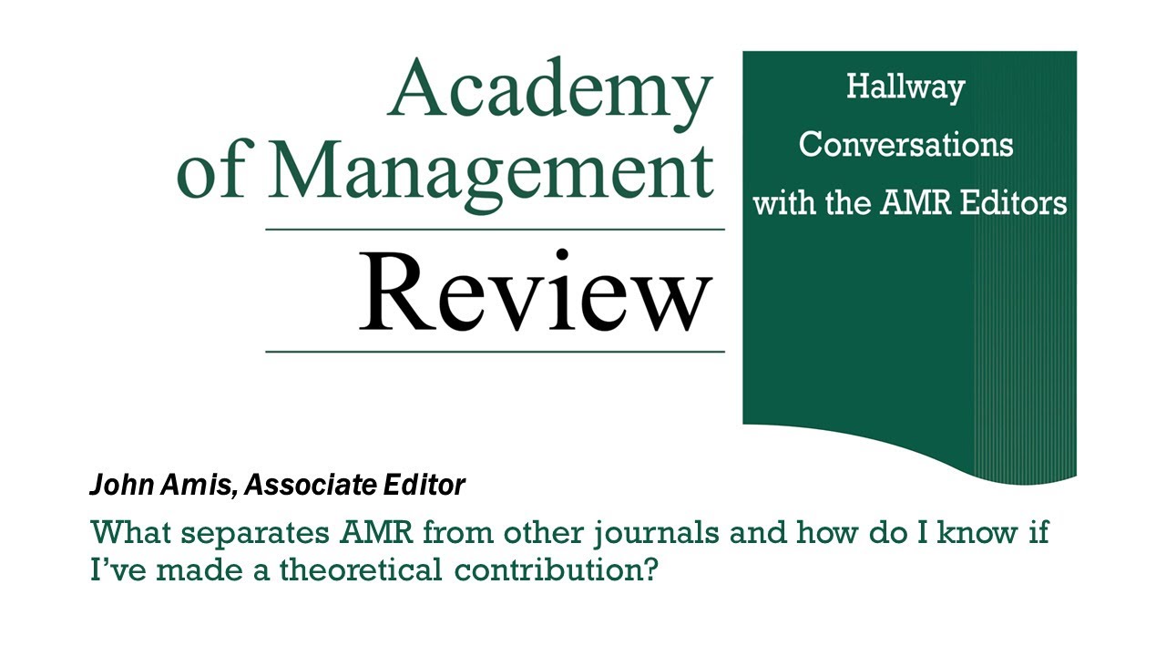 AMR Hallway Conversations with AE John Amis