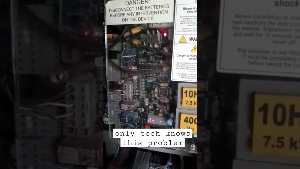 ERROR 12 MP INVERTER #elevator  #mp #error #onlytech  #montage #controller #viralshorts  #buhayofw