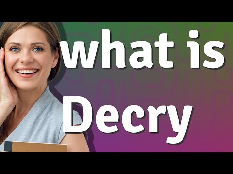 Decry | meaning of Decry
