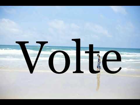How To Pronounce Volte๐๐๐๐๐๐Pronunciation Of Volte
