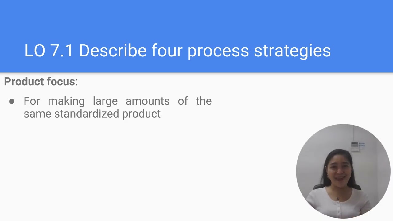 Operations Management and TQM: Chapter 7  Process Strategy