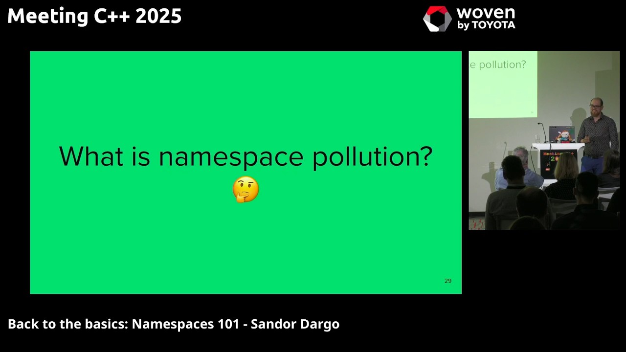 Back to the basics: Namespaces 101 - Sandor Dargo - Meeting C++ 2025