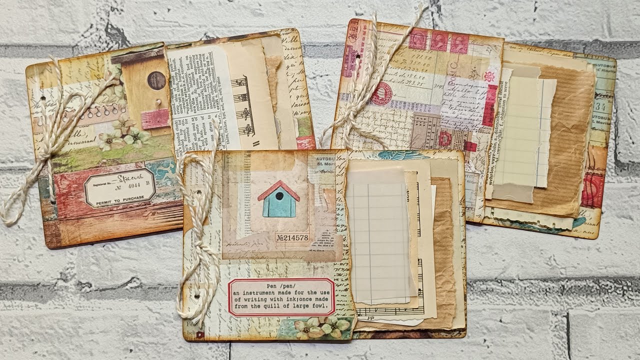 3 EASY Junk Journal Pieces From ONE 12x12 Scrapbook Paper #jj3under30