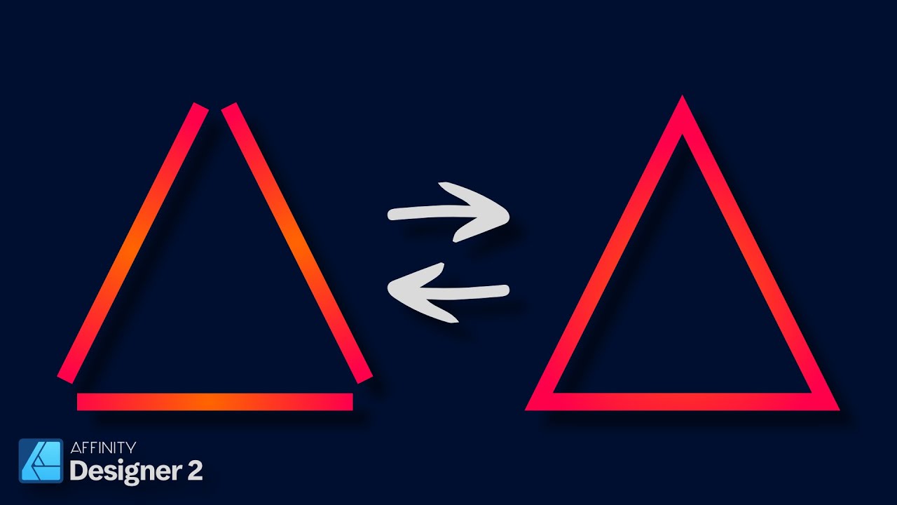 Connect & Separate Curves – Affinity Designer 2 Tutorial