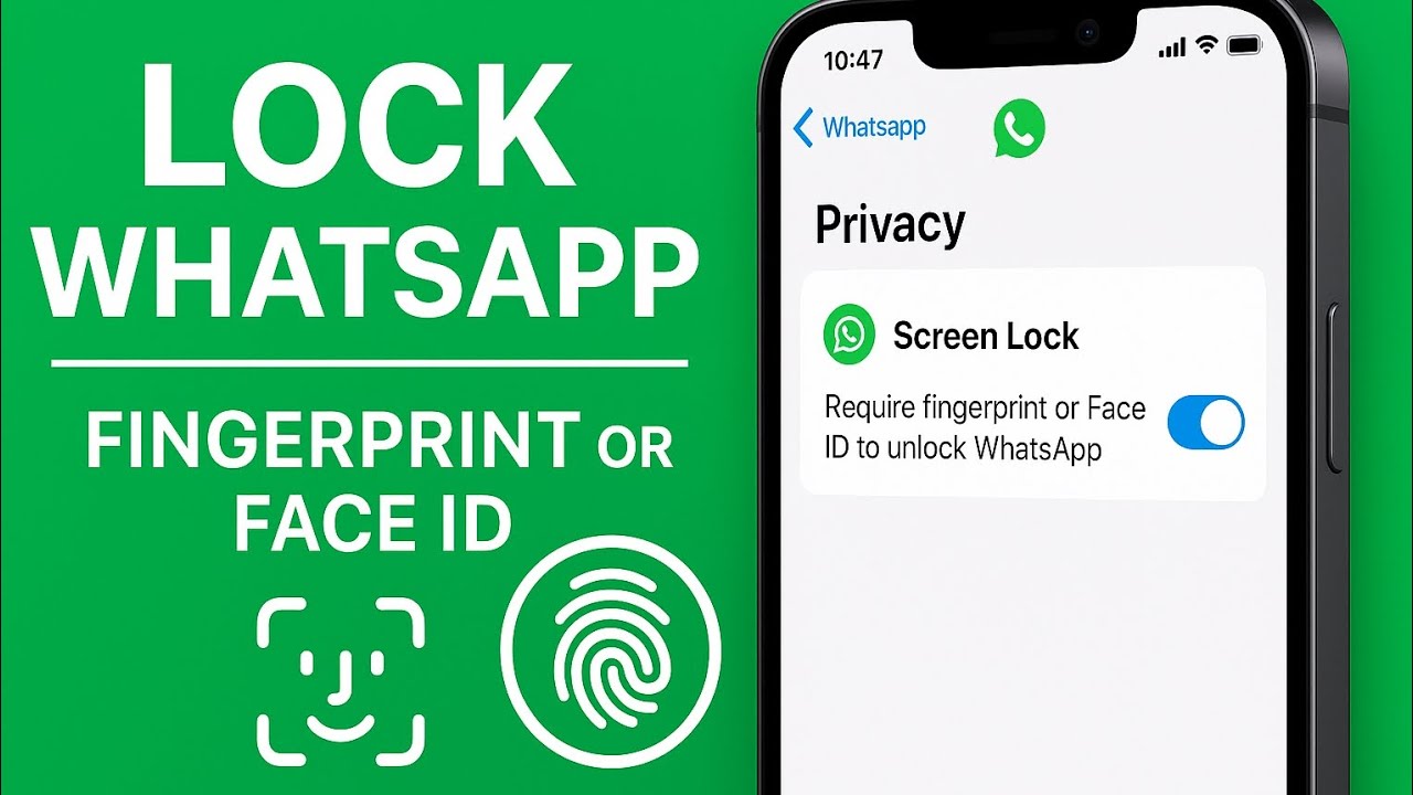 How to Lock WhatsApp with Fingerprint or Face ID (2026) | Secure WhatsApp Chats