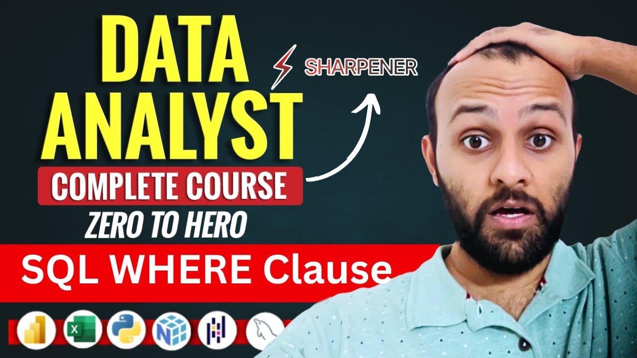 Data Analyst Tutorial #13 SQL WHERE Clause Explained with Example | Filter Data in SQL