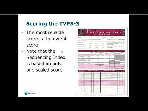 An overview of visual perceptual assessments