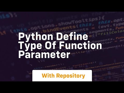 python define type of function parameter