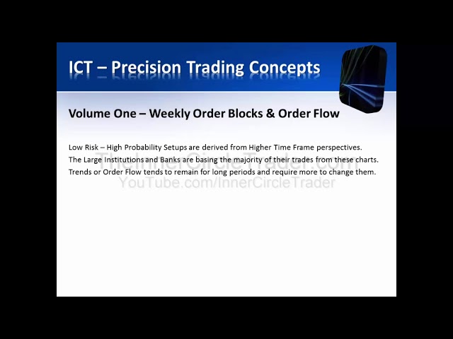 Mastering ICT Precision Trading Concepts: Understanding Weekly Order Blocks and Order Flow ...