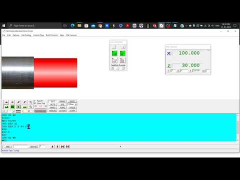 CNC TRAIN simulation system software | single turning program