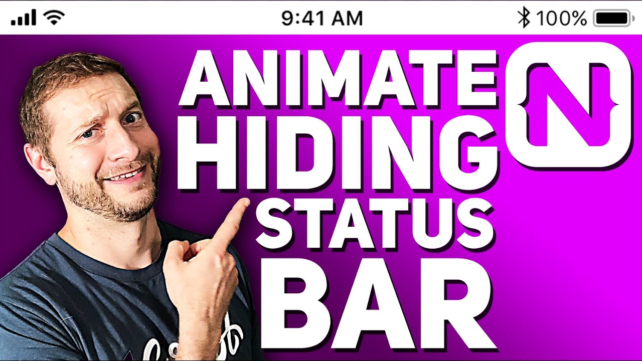 Show and Hide the Status Bar with Animation | NativeScript Tutorial