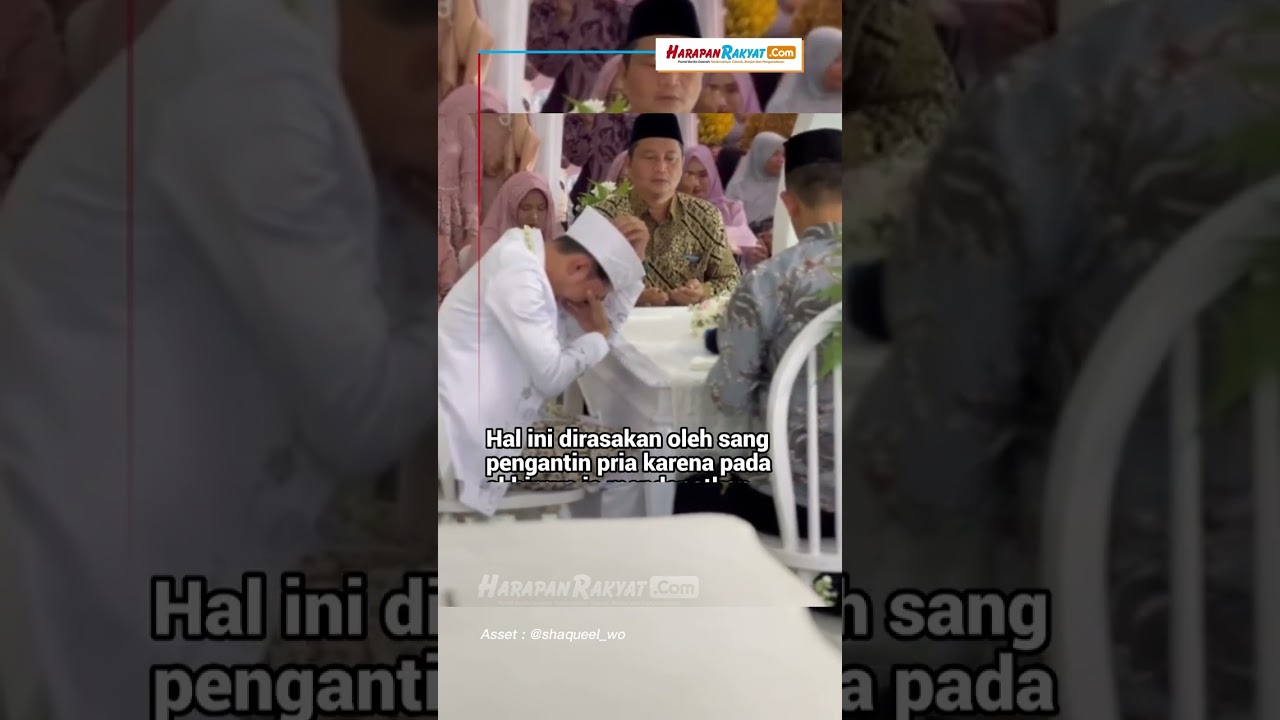 Viral! Pengantin Pria Terharu Usai Ijab Kabul